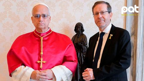 El Papa Leon XIV se reúne con el presidente israelí en el Vaticano para ...